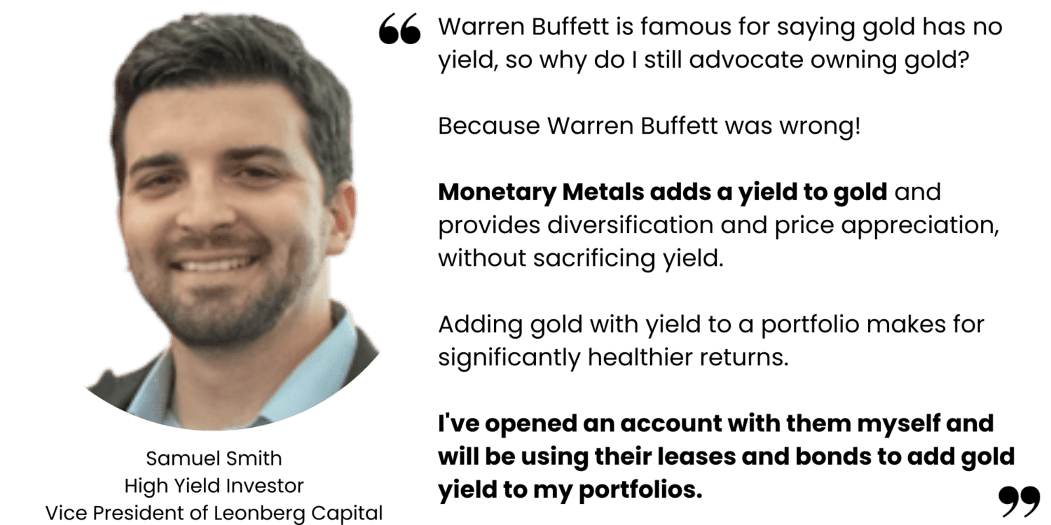 Earn Gold Yield with High Yield Investor | Monetary Metals